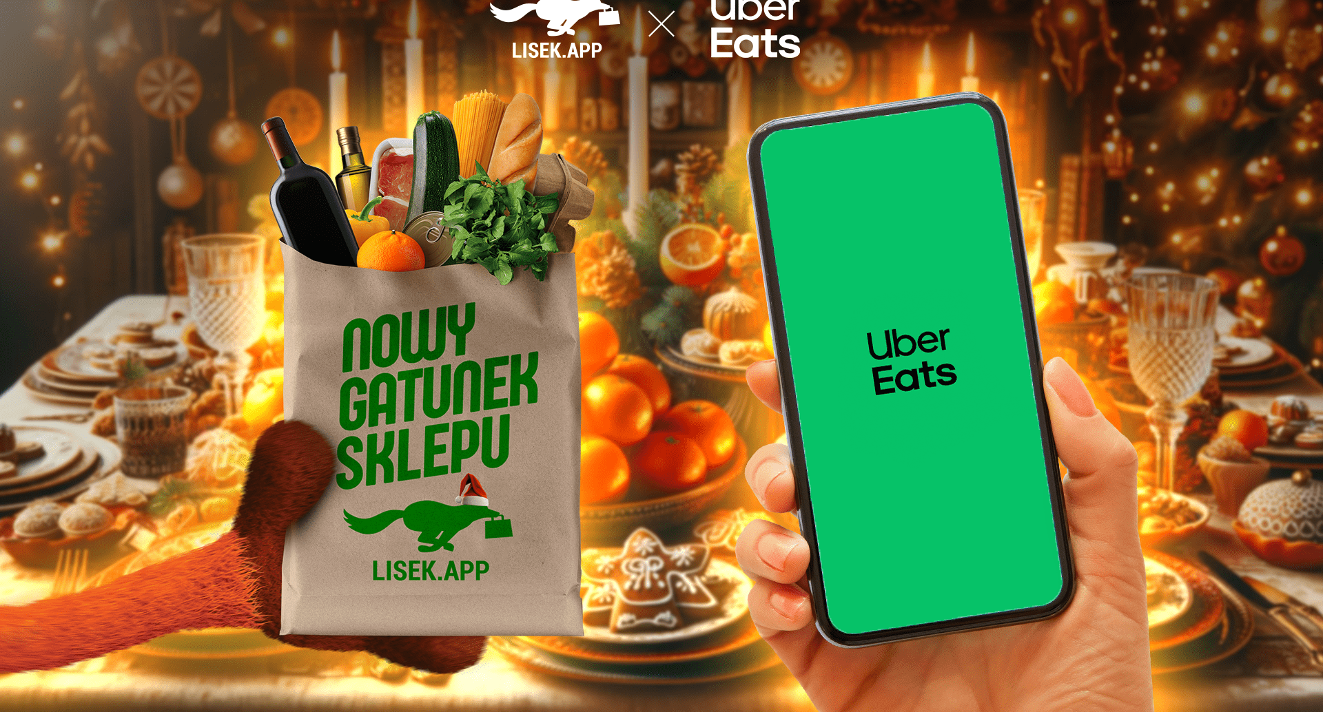 Prezenty na ostatnią chwilę. Uber Eats łączy siły z Lisek.App » Fintek.pl