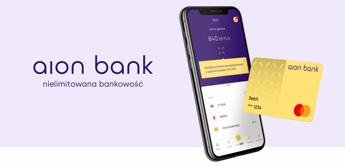 Aion Bank podnosi oprocentowanie kont do 5% » Fintek.pl